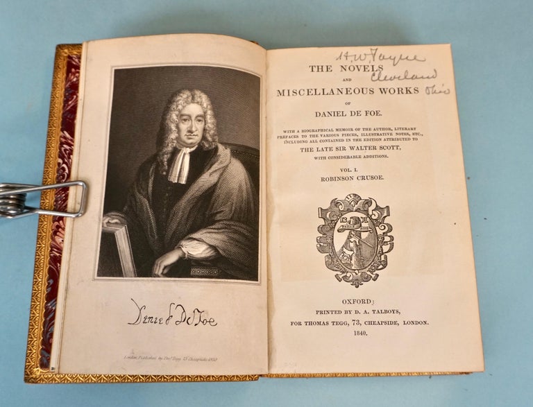 The Complete Works of Daniel Defoe in 20 Calf Bound Volumes Published ...