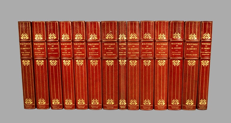 Complete Writings of O. Henry 14 Red Leather Bound Volumes Limited ...