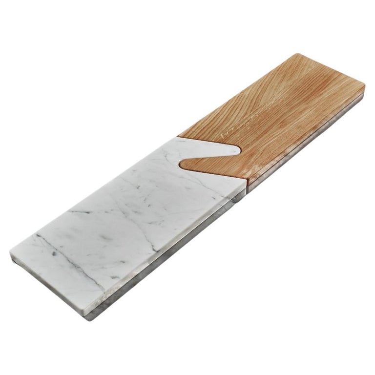 Connect Marble and Oak Tray by Baker Street Boys For Sale at 1stDibs