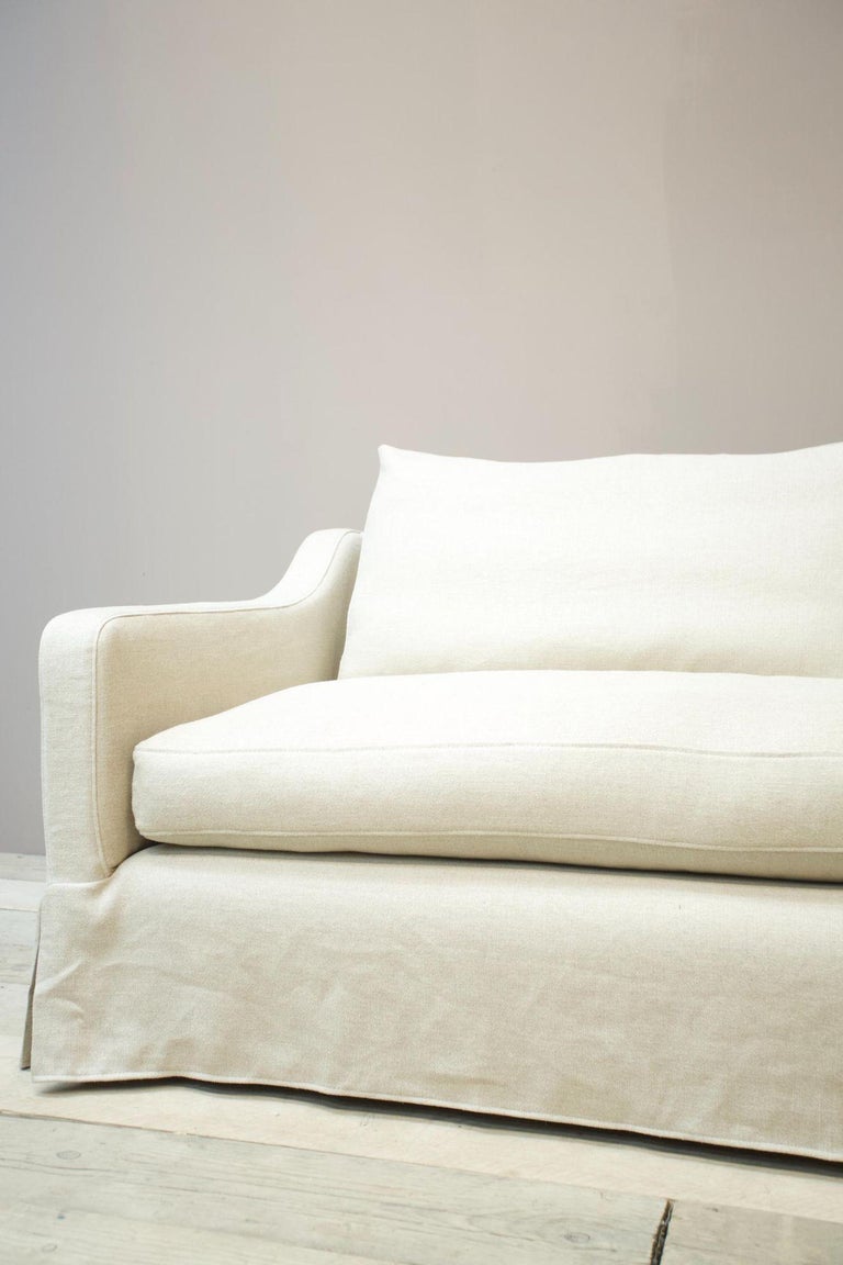 'The Conrad' Skirted Bespoke Sofa by Tallboy Interiors For Sale at 1stDibs