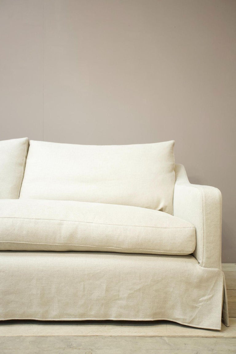 'The Conrad' Skirted Bespoke Sofa by Tallboy Interiors For Sale at 1stDibs