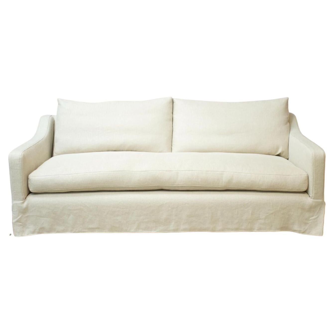 The Cavendish, Bespoke Handmade Belgian Linen Sofa For Sale at 1stDibs | sofa handmade, black ...