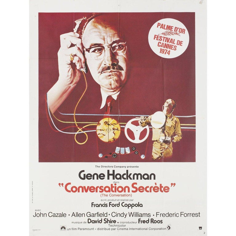 The Conversation 1974 French Grande Film Poster For Sale at 1stDibs
