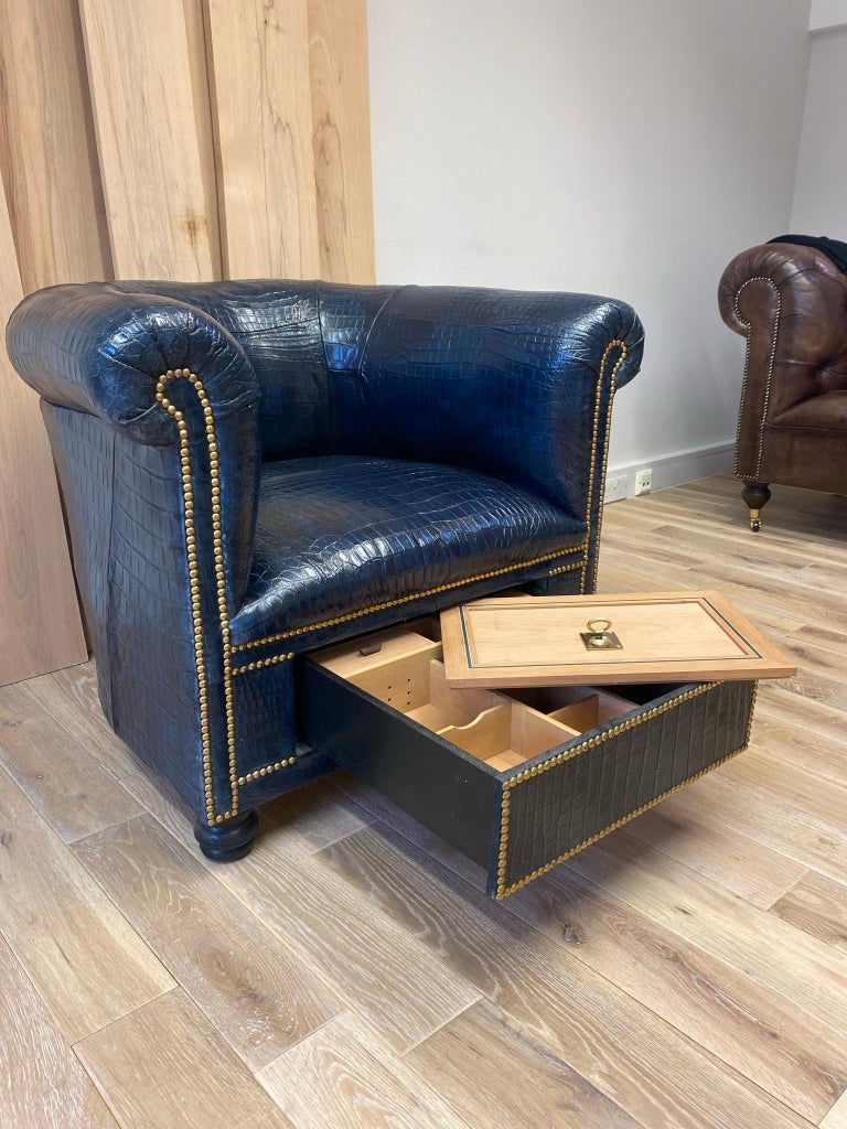Crocodile Humidor Chair from Our Signature Collection For Sale at 1stDibs