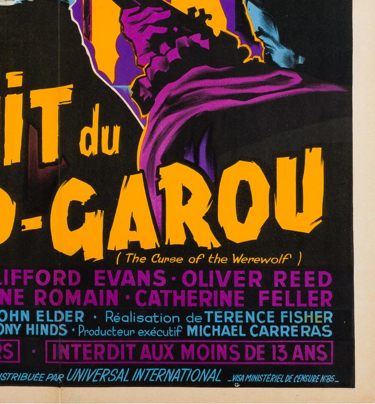 The Curse of the Werewolf Original French Film Movie Poster, Guy Noel ...
