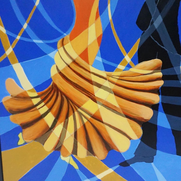 'the Dance' Contemporary Oil on Canvas Painting Depicting a Couple ...