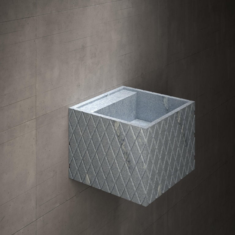 "Diamont" Suspended Square Sink For Sale at 1stDibs