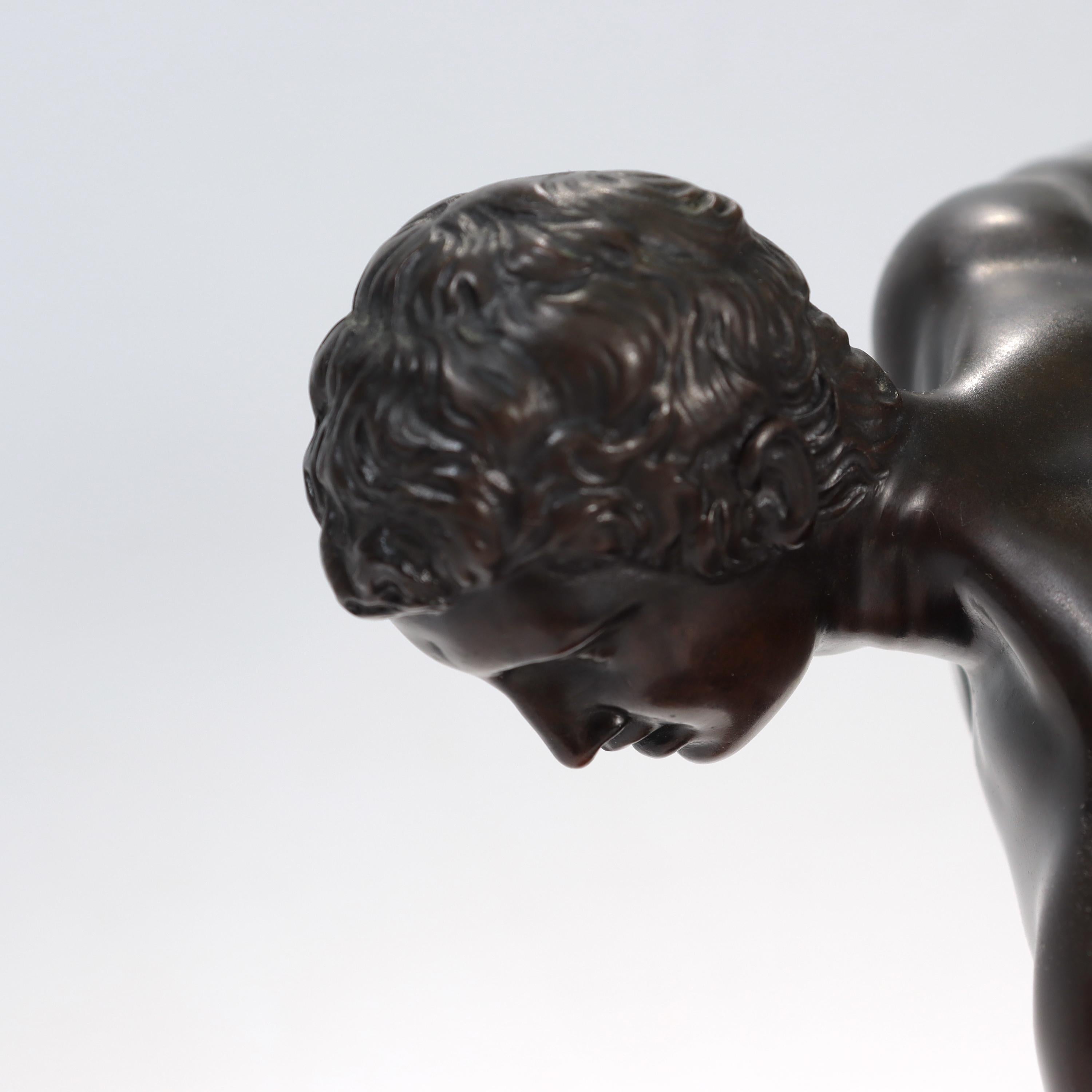 "The Discus Thrower" Bronze Sculpture After the Antique Model by Myron ...