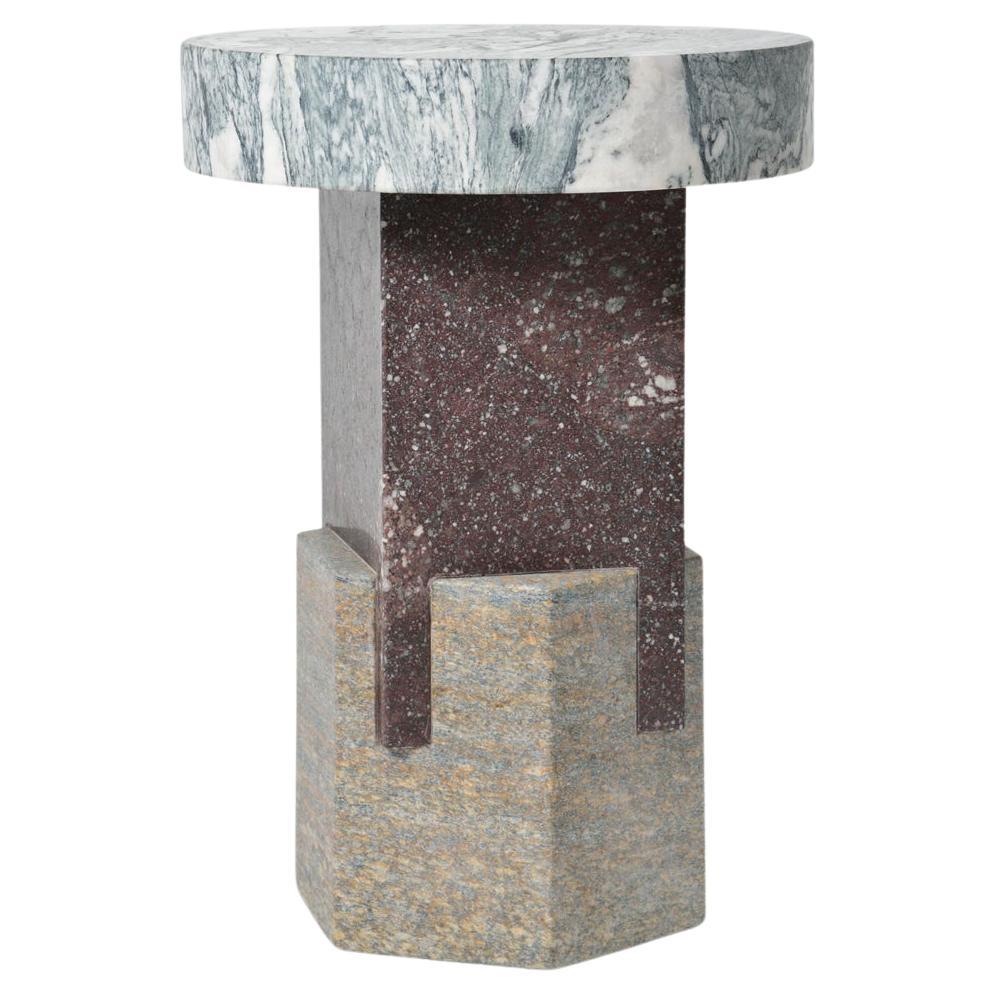 Marble Tuskan Chroma Stool by Oeuffice For Sale at 1stDibs