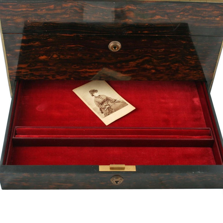 19th Century Victorian The Earl of Hardwicke Jewellery or Dressing Box ...