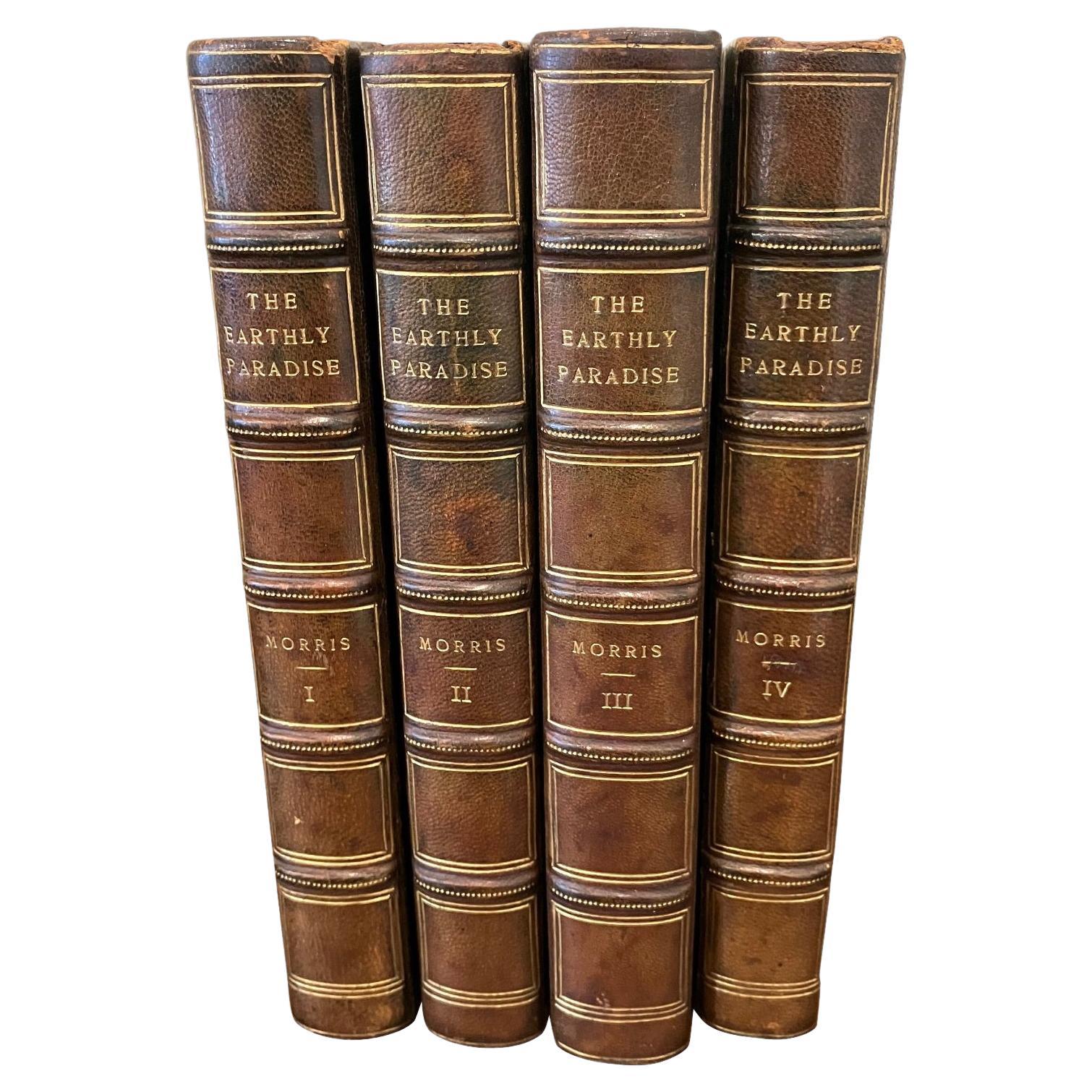 The Earthly Paradise: A Poem by William Morris in 4 Leatherbound ...