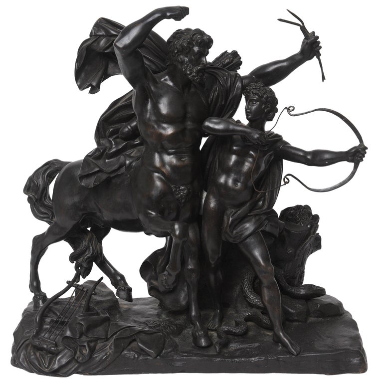 "The Education of Achilles by the Centaur Chiron," 19th Century at 1stDibs