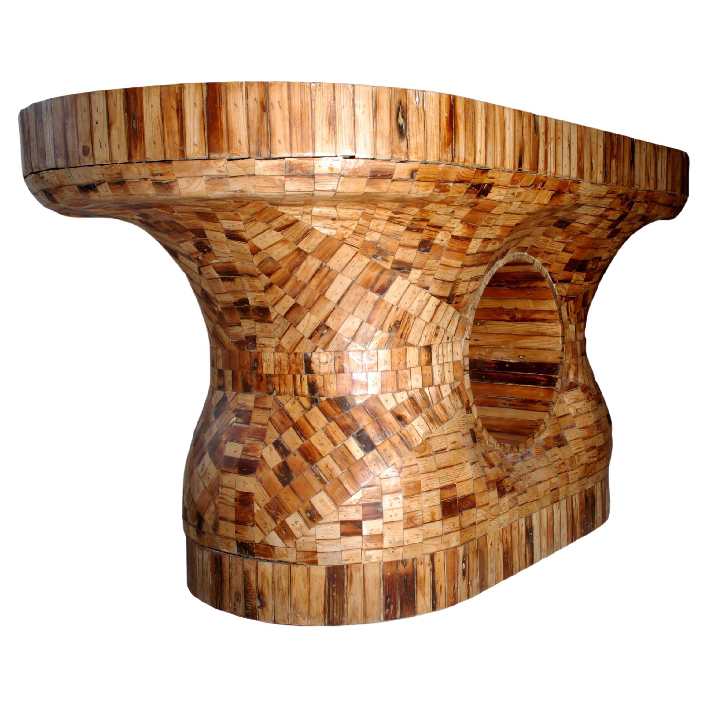 Entrance, Contemporary Handmade Wooden Table for Interior Environment ...