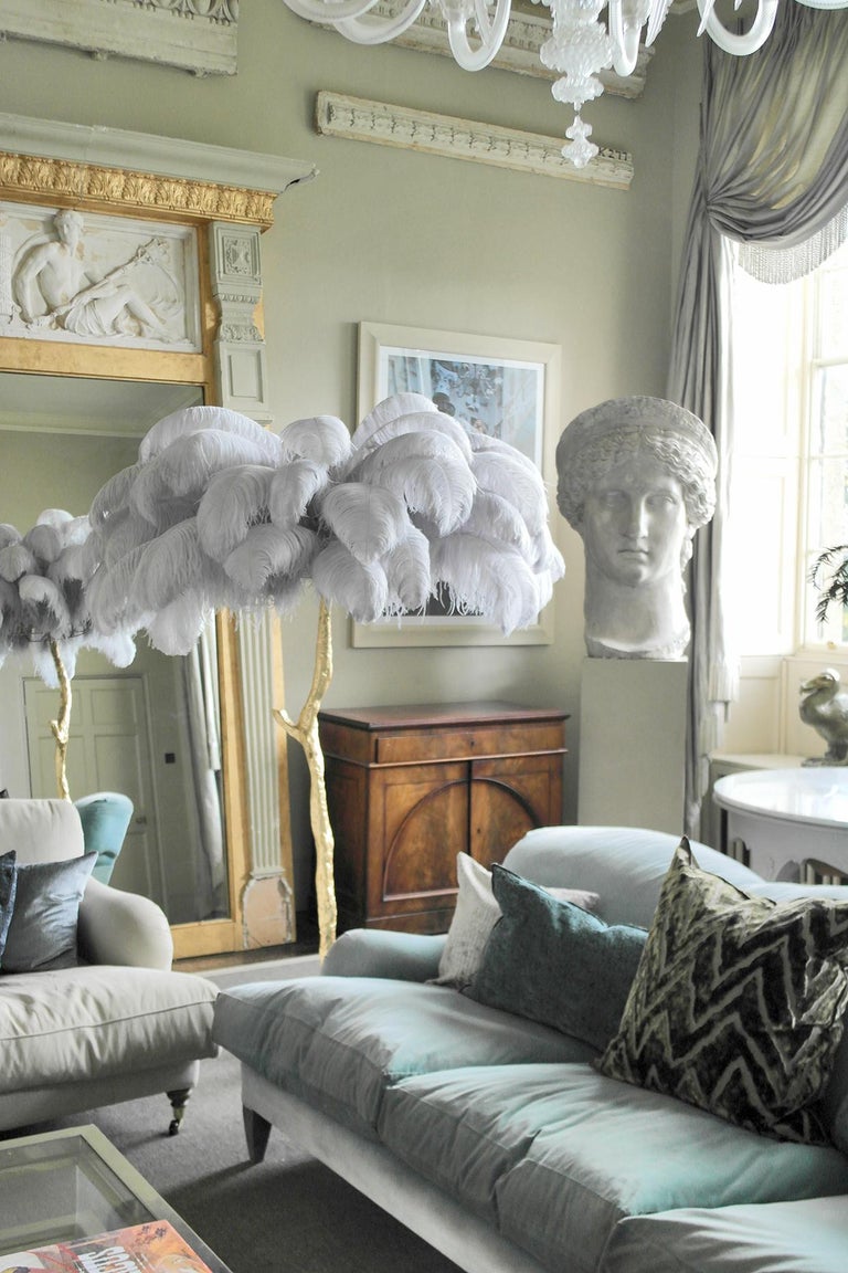 The Feather Floor Lamp, Cloud For Sale at 1stDibs