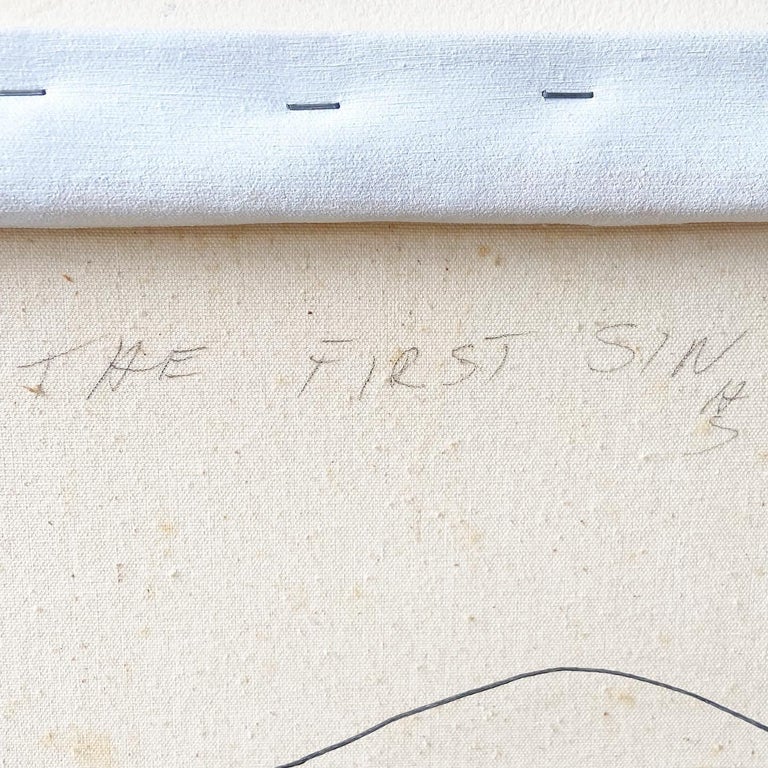 The First Sin, Signed Oil Painting on Canvas For Sale at 1stDibs | the ...