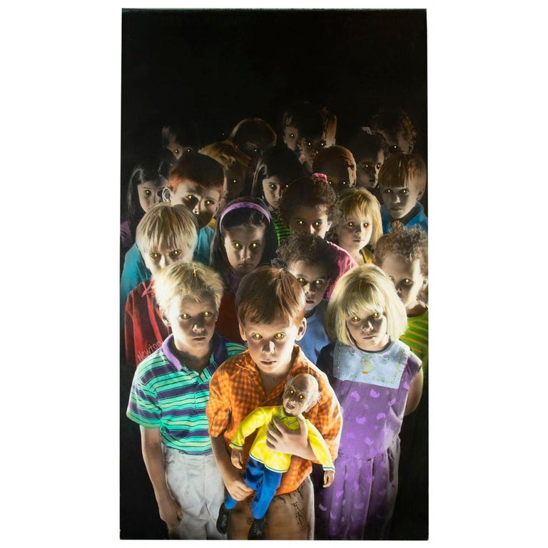 The Forever Children Mixed Media Art Painting and Original Book Cover ...