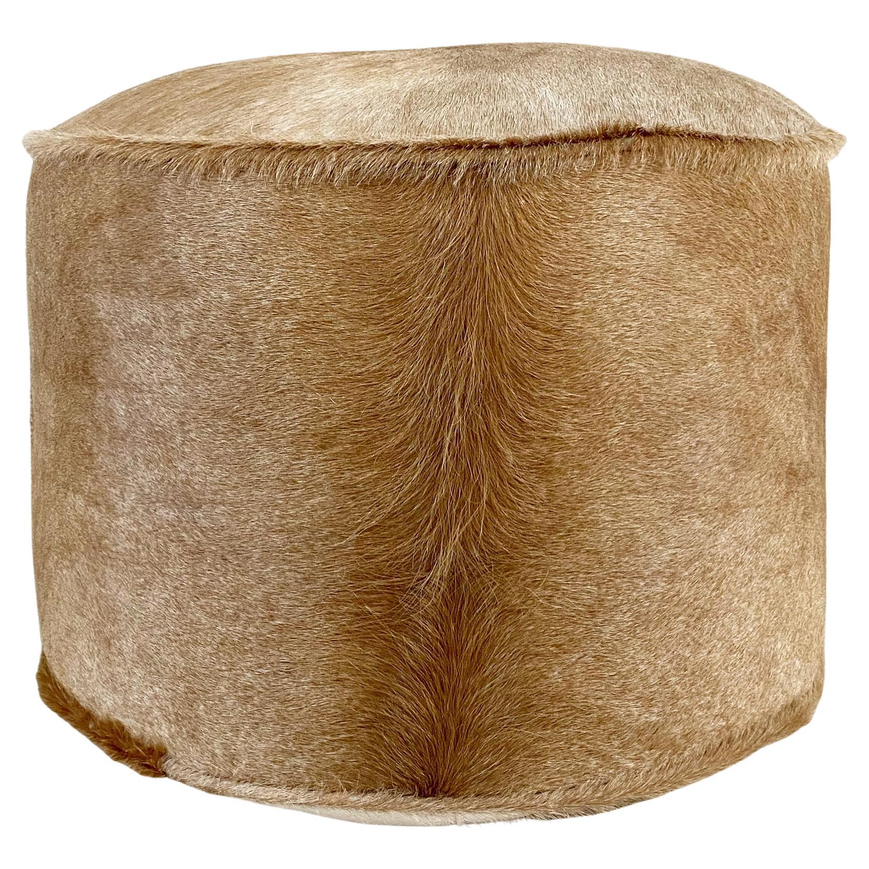 Cowhide Ottoman in Zebra Print at 1stDibs