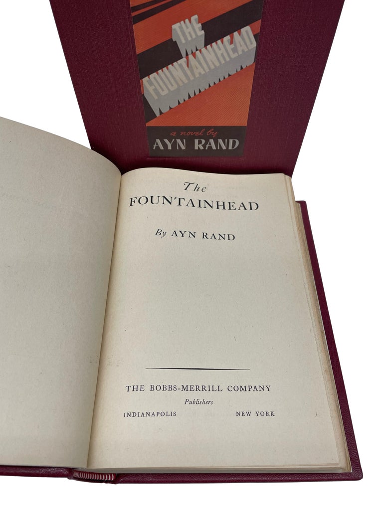 Fountainhead by Ayn Rand, First Edition, First Printing, 1943 For Sale ...