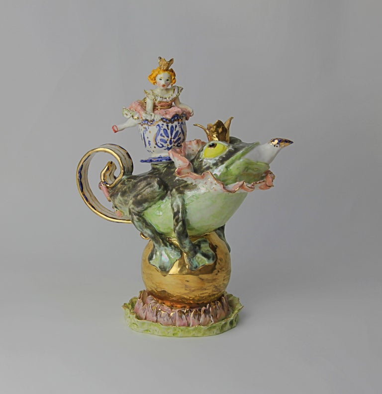 The Frog Prince Porcelain Piece, Handmade in Italy, Handcrafted Design ...