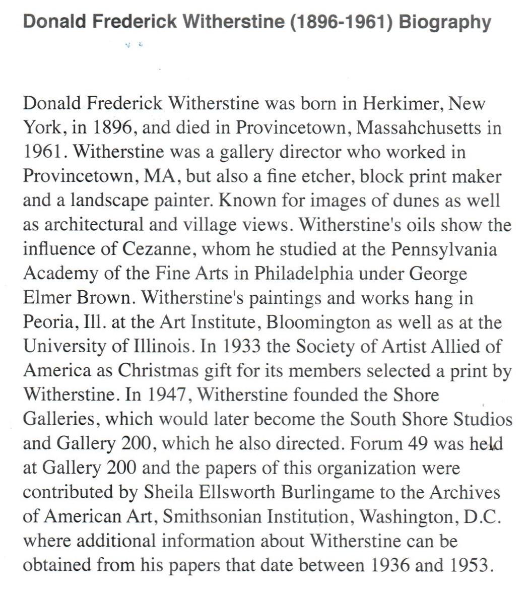 "The Gate" Oil on Board Painting by Donald Frederick Witherstine For Sale at 1stDibs