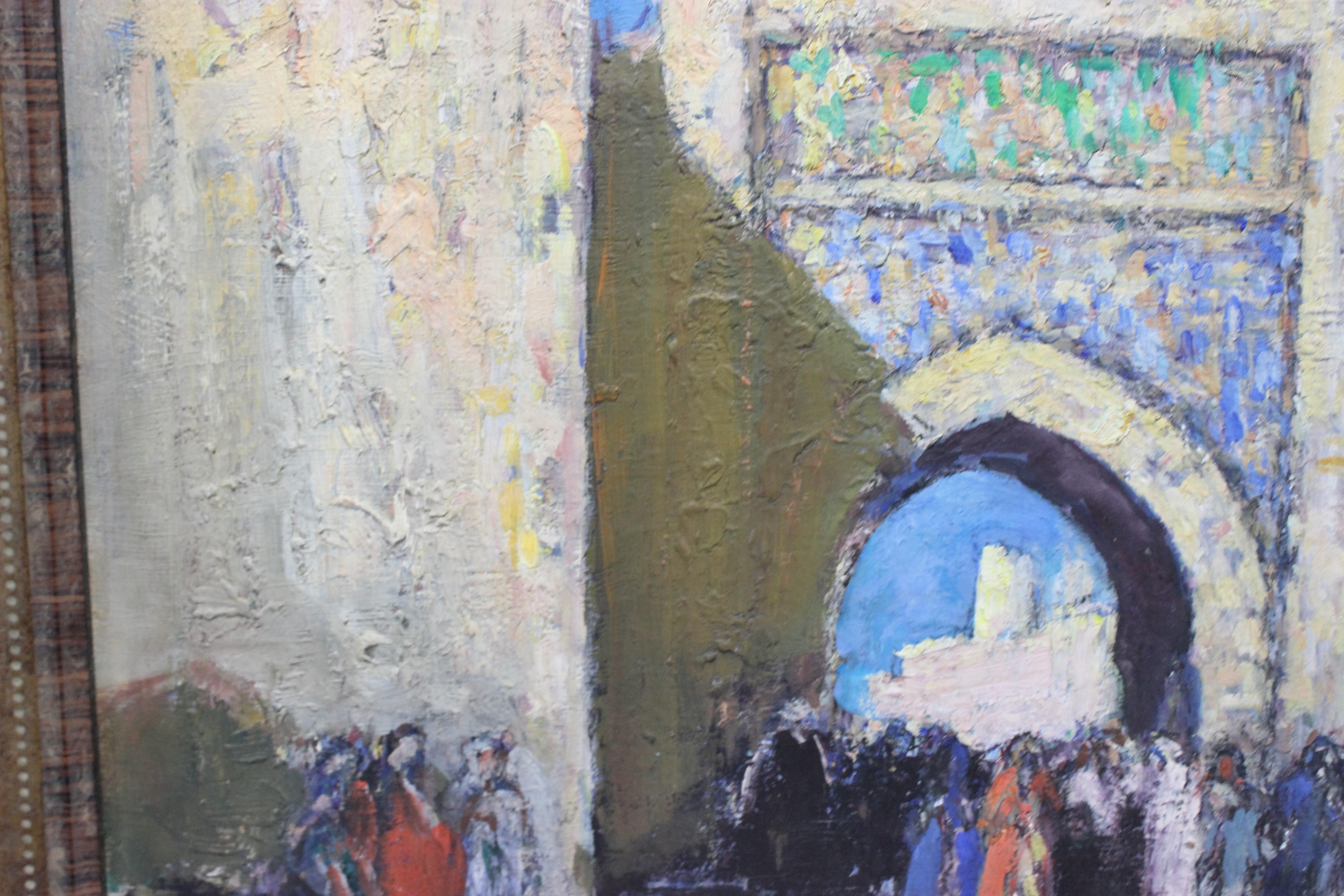 "The Gate" Oil on Board Painting by Donald Frederick Witherstine For Sale at 1stDibs