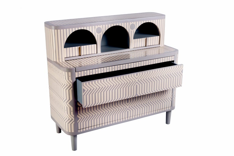 General Study Desk Writing Table in Gray and Beige by Matteo Cibic For ...