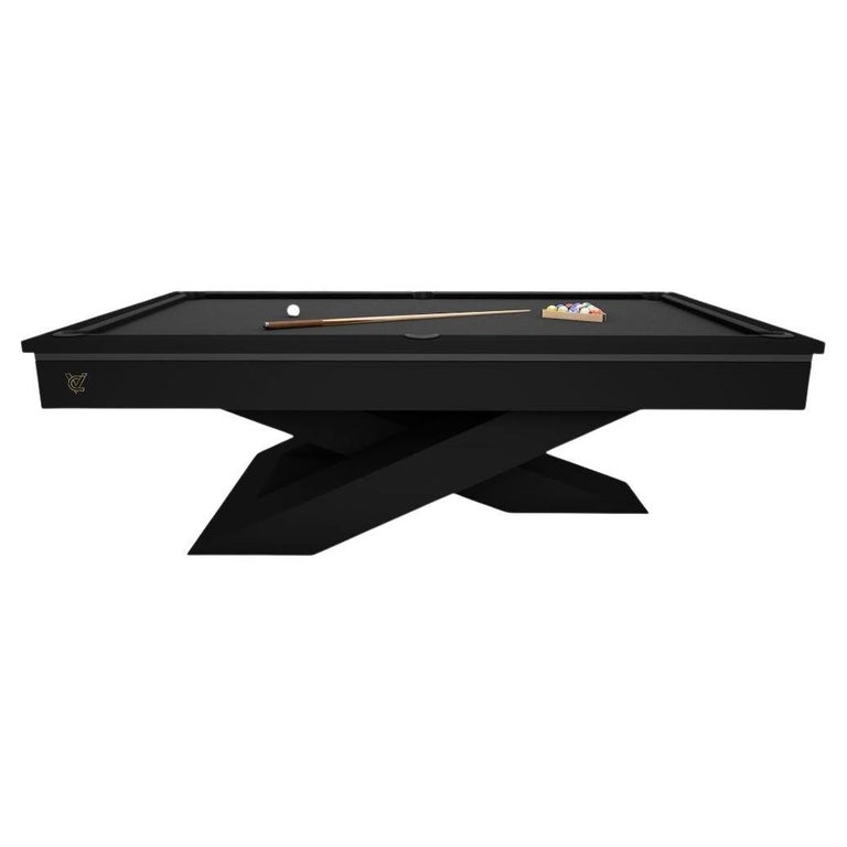 Modern Luxury Pool Table Spider-Leg Black White Crystal Slate, The ...