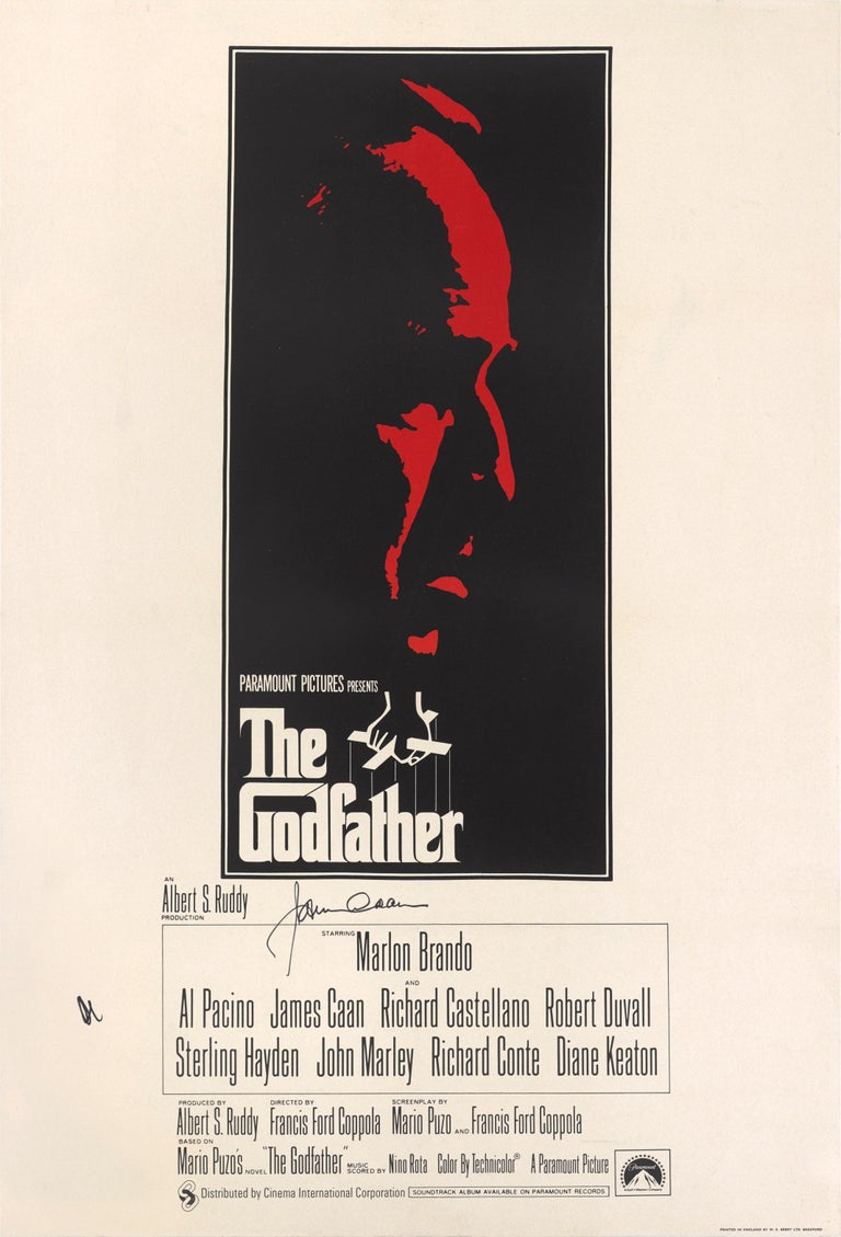 "The Godfather" Original British Film Poster at 1stDibs