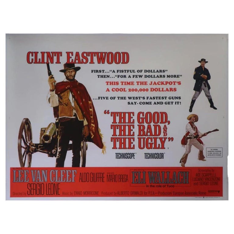 The Good, The Bad And The Ugly, Unframed Poster with Linen Backing ...