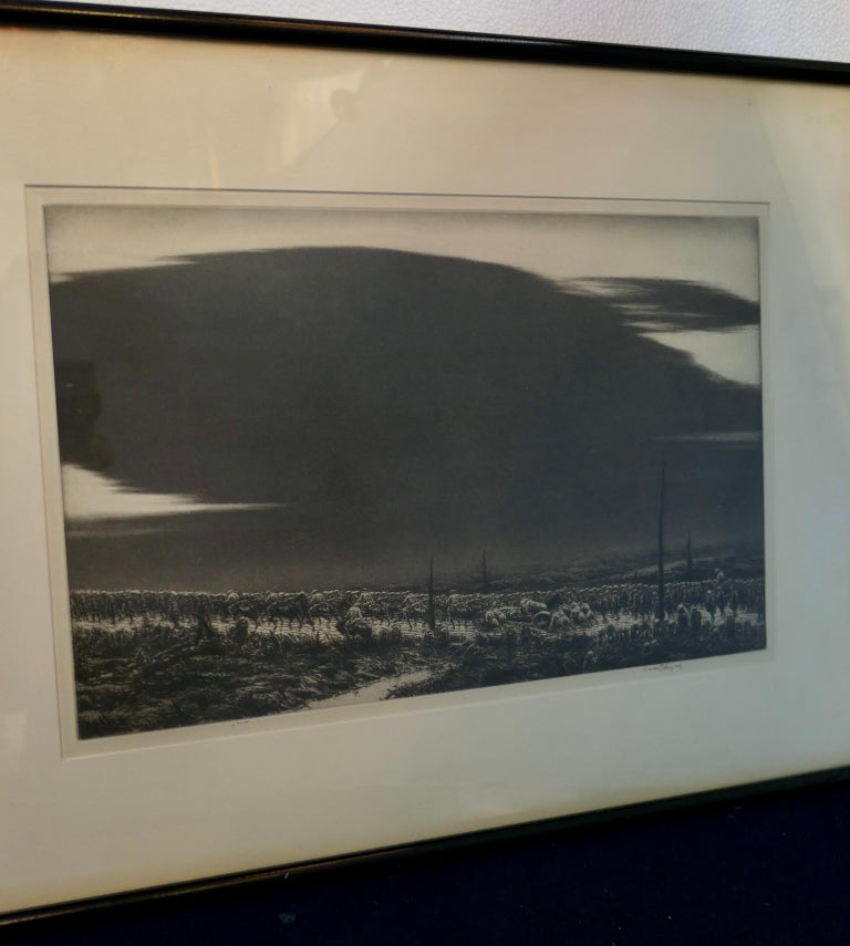 “The Great Black Cloud”, Original Etching by Kerr Eby For Sale at 1stDibs