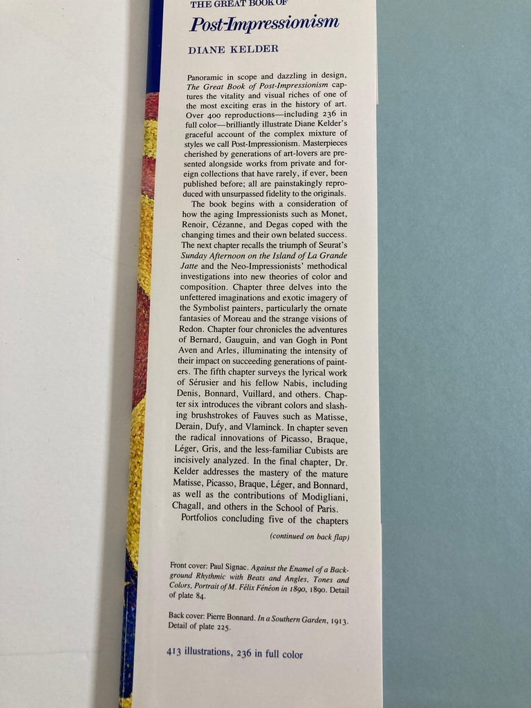 The Great Book of Post-Impressionism Diane Kelder Art Book For Sale at ...