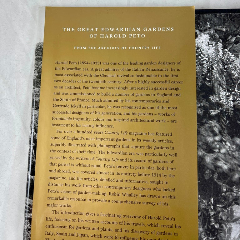 The Great Edwardian Gardens of Harold Peto, Hardcover Book –2007 For ...