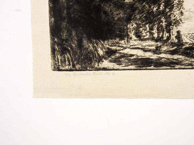 Greensted Road by George Herbert Rose Etching For Sale at 1stDibs
