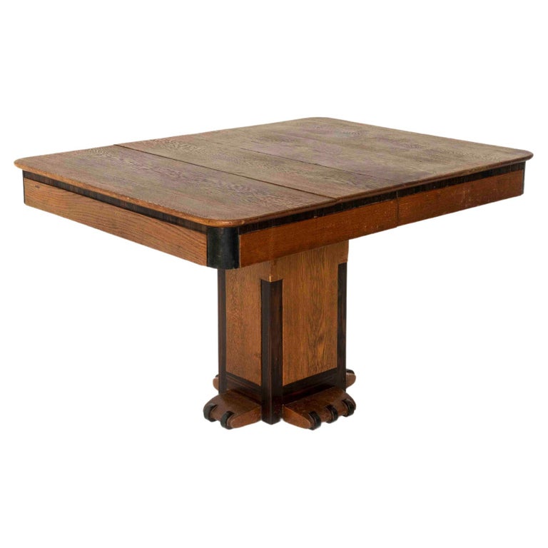 The Hague School Extendable Dining Table, 1920s at 1stDibs