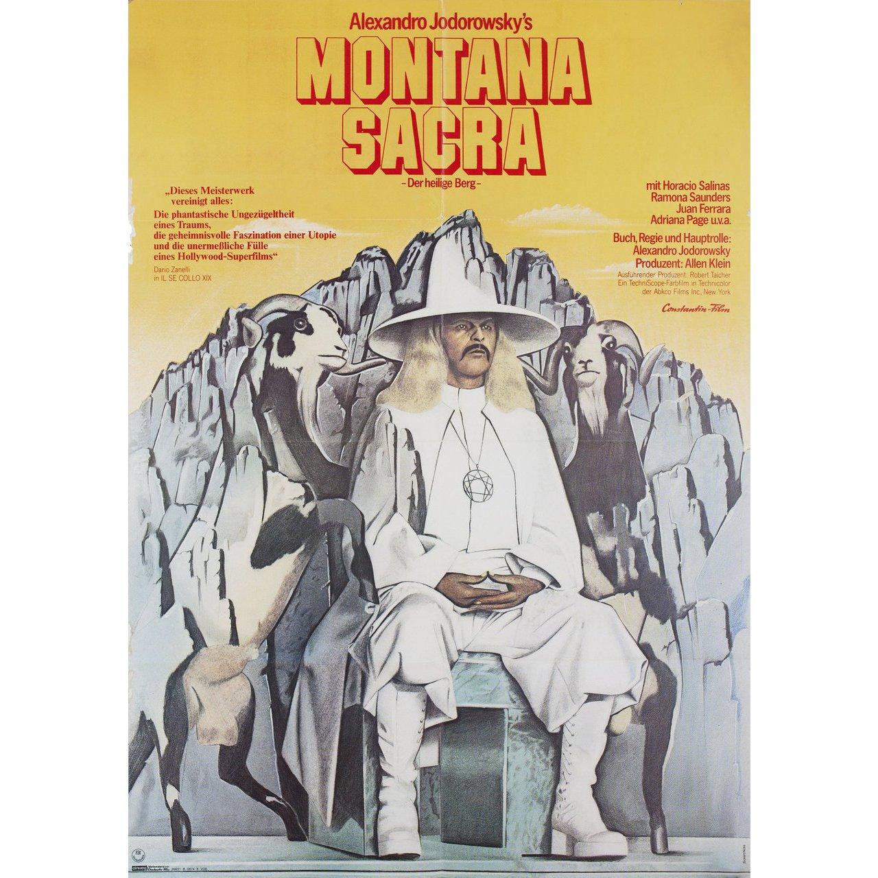 The Holy Mountain 1974 German A1 Film Poster For Sale at 1stDibs