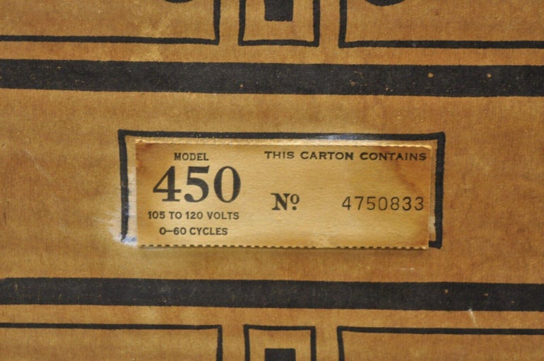 The Hoover Co Model 450 Advertisement Cardboard Box NRA Sticker ...