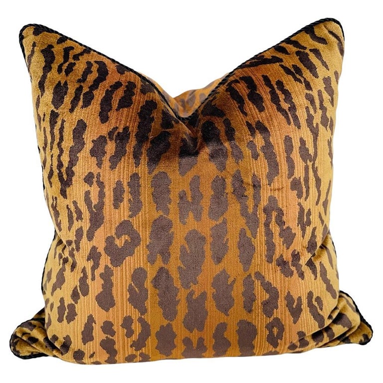 The House of Scalamandre Leopard Luxury Pillow For Sale at 1stDibs