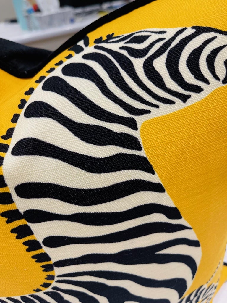 House of Scalamandre Zebras Throw Pillow For Sale at 1stDibs