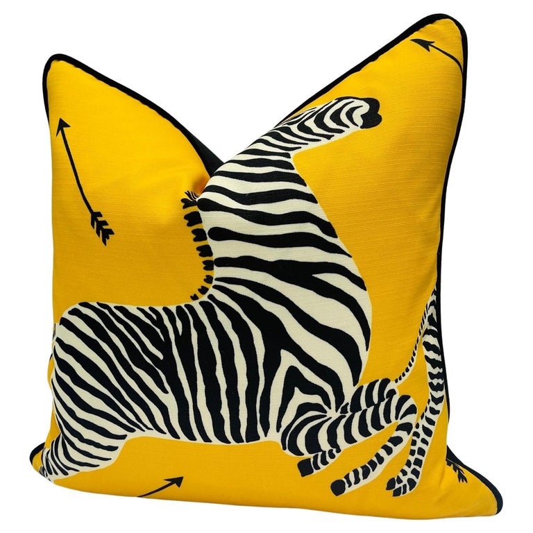 House of Scalamandre Zebras Throw Pillow For Sale at 1stDibs