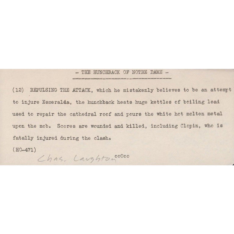 The Hunchback of Notre Dame 1939 U.S. Silver Gelatin Double-Weight ...