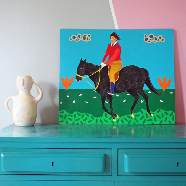 'The Idiot Son' Painting by Alan Fears Acrylic on canvas Board Horse ...