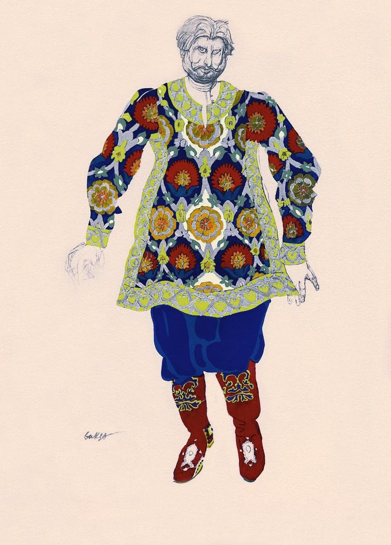 Inedited Works of Bakst, Illustrated Book of Stage/Dance/Theater ...