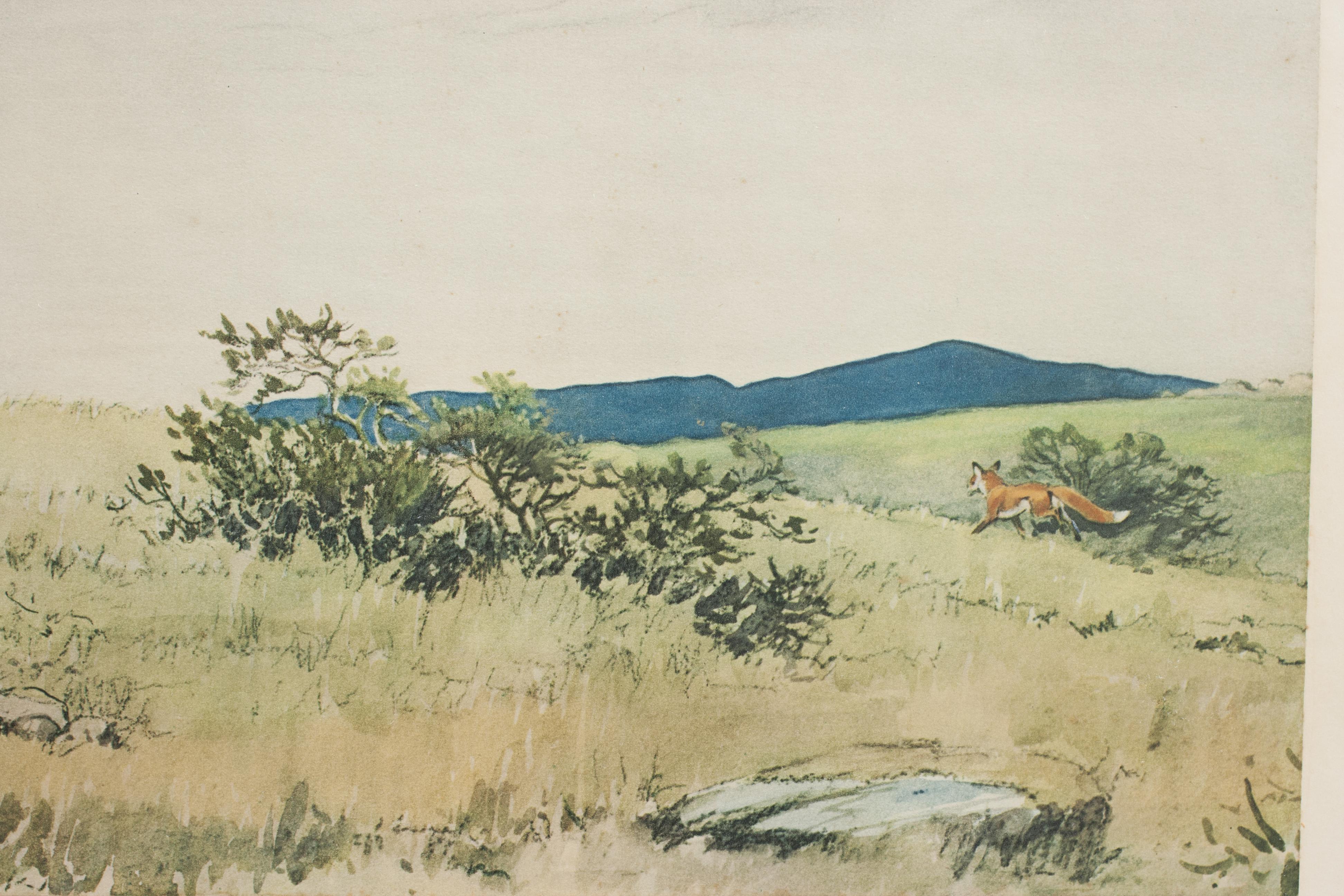 The Informers, Signed Snaffles Fox Hunting Print For Sale at 1stDibs