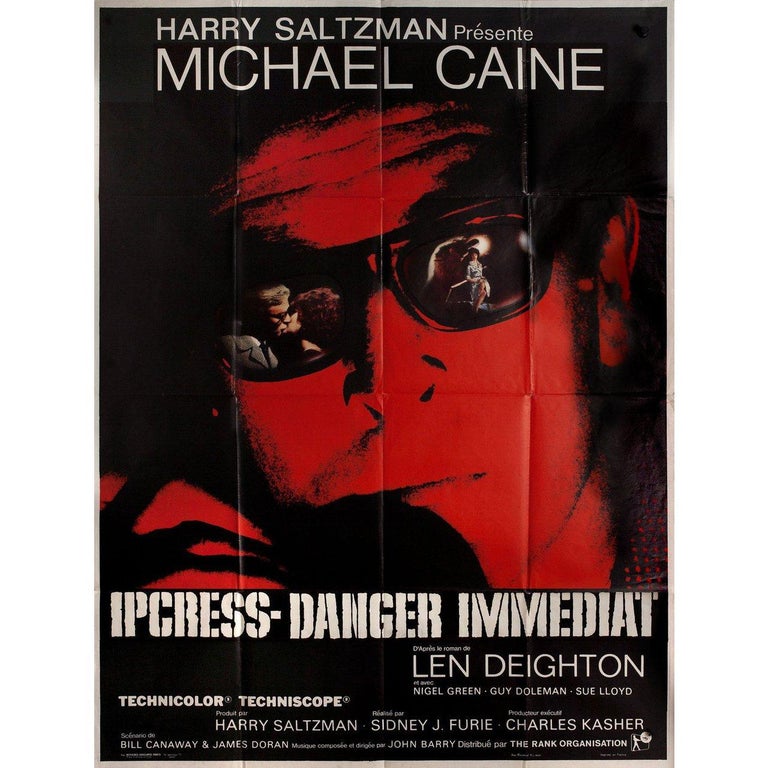 The Ipcress File 1965 French Grande Film Poster For Sale at 1stdibs