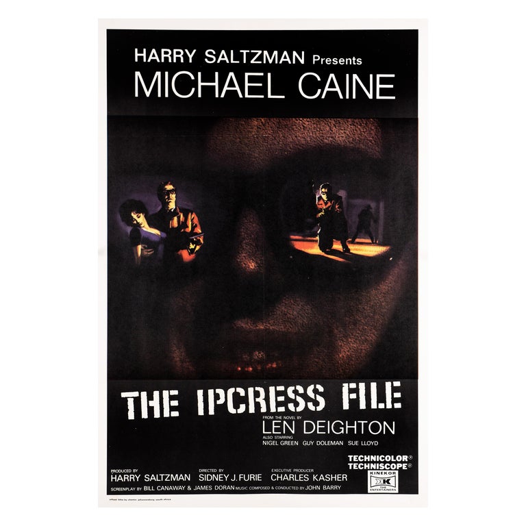 ''The Ipcress File'' Original Vintage Film Poster, South African, 1965 ...