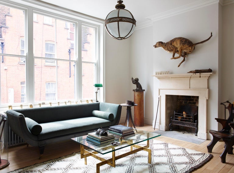 The Jamb French Glass Deco Style Coffee Table For Sale at 1stDibs ...