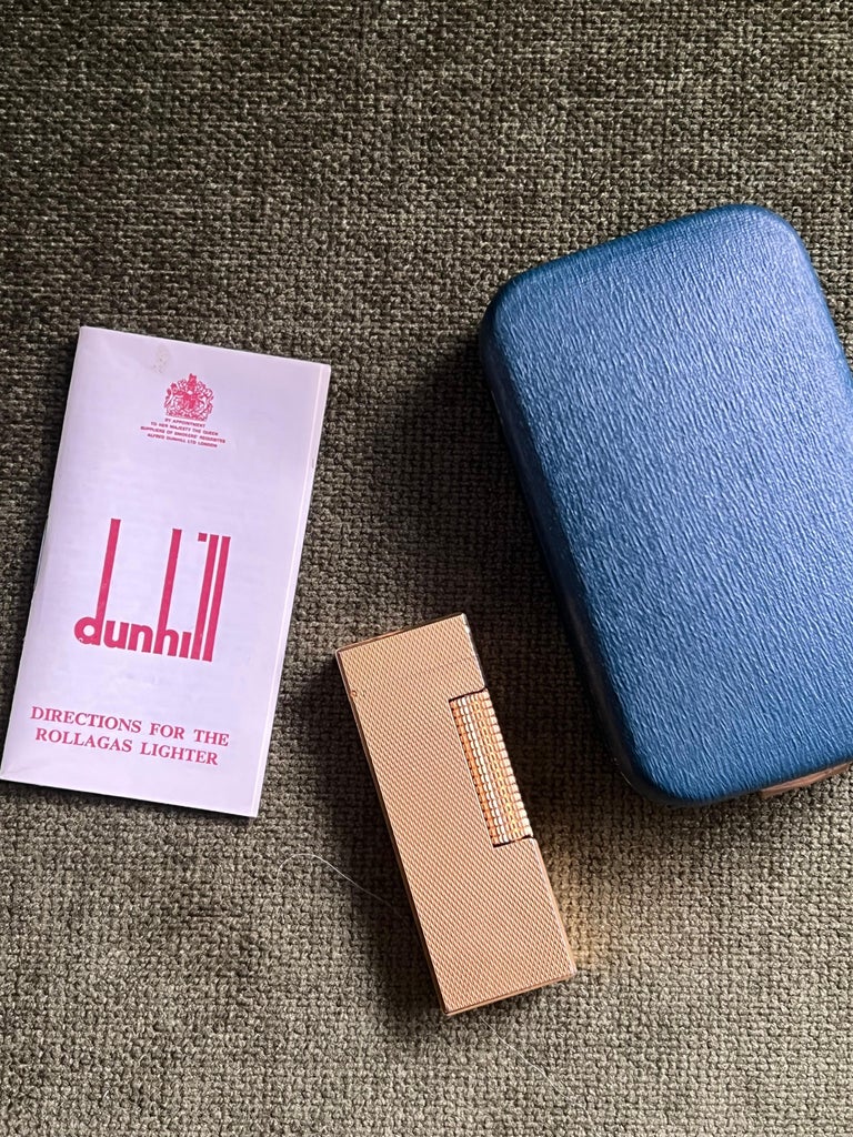 James Bond Iconic and Rare Vintage Dunhill Gold and Swiss Made Lighter ...