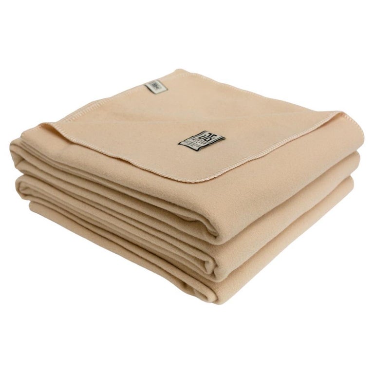 JG Classic Blanket 100% Merino Wool in Sunshine Yellow For Sale at 1stDibs