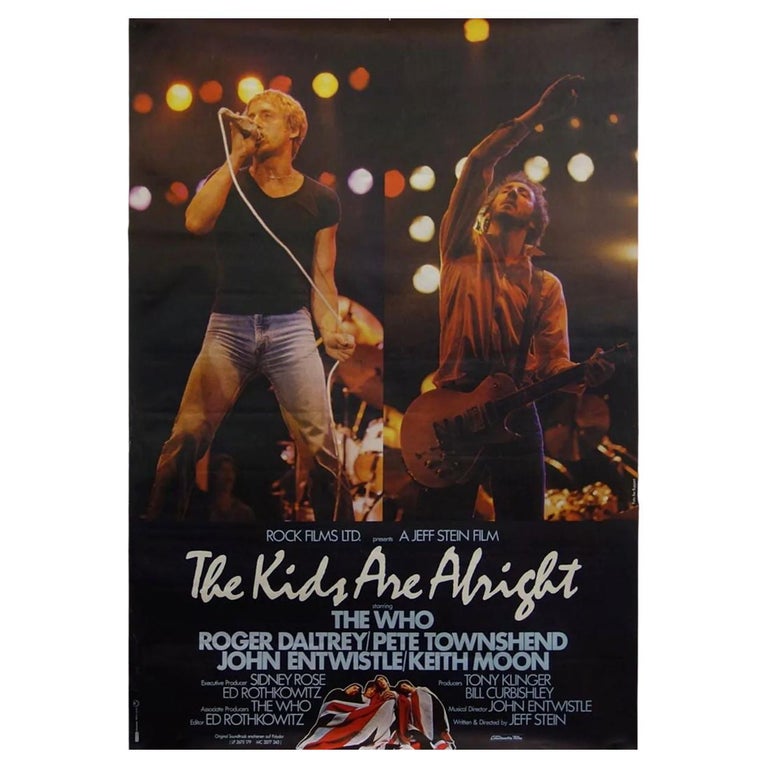 The Kids Are Alright, Unframed Poster, 1979 For Sale at 1stDibs