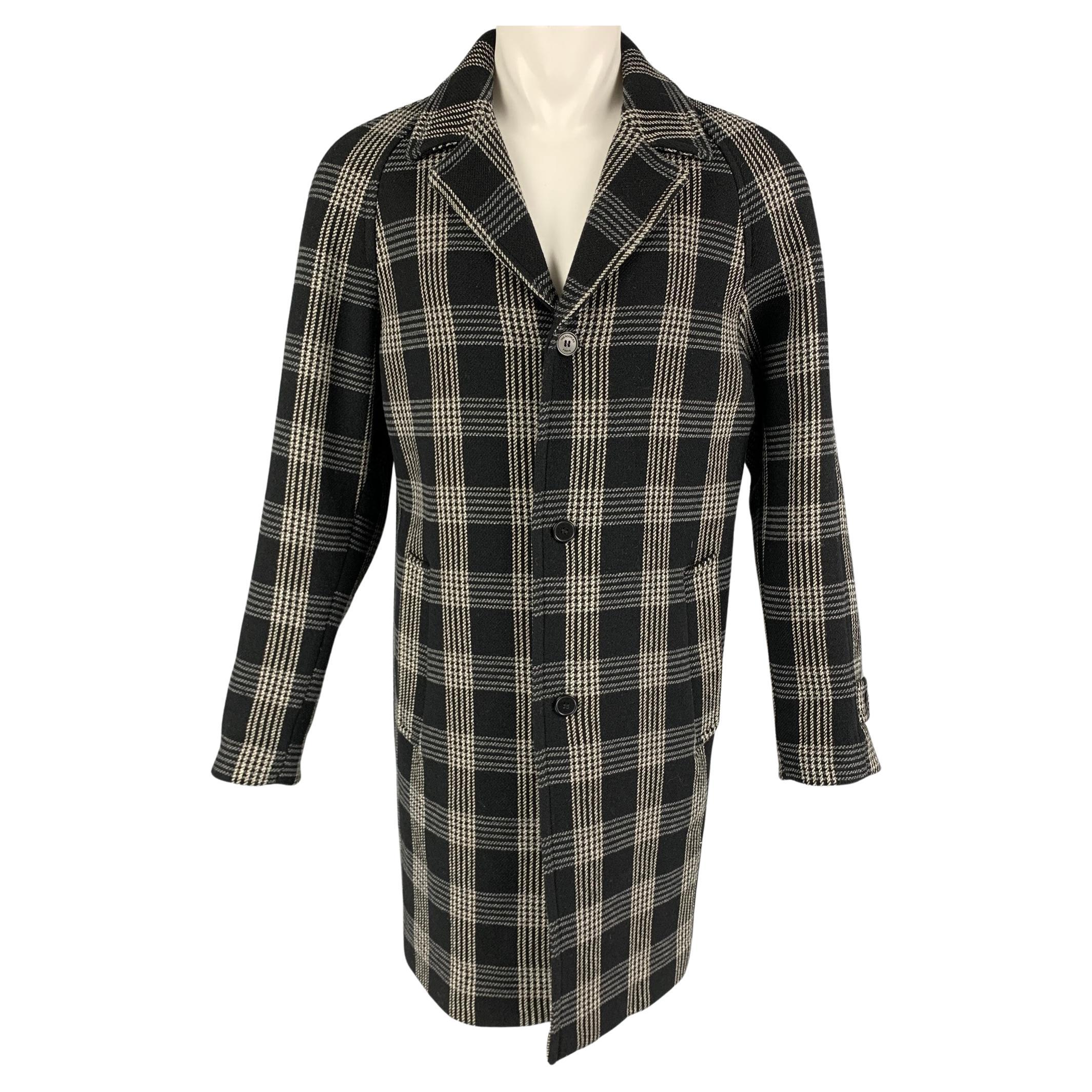 THE KOOPLES Size S Black Modacrylic Blend Textured Faux Fur Double ...